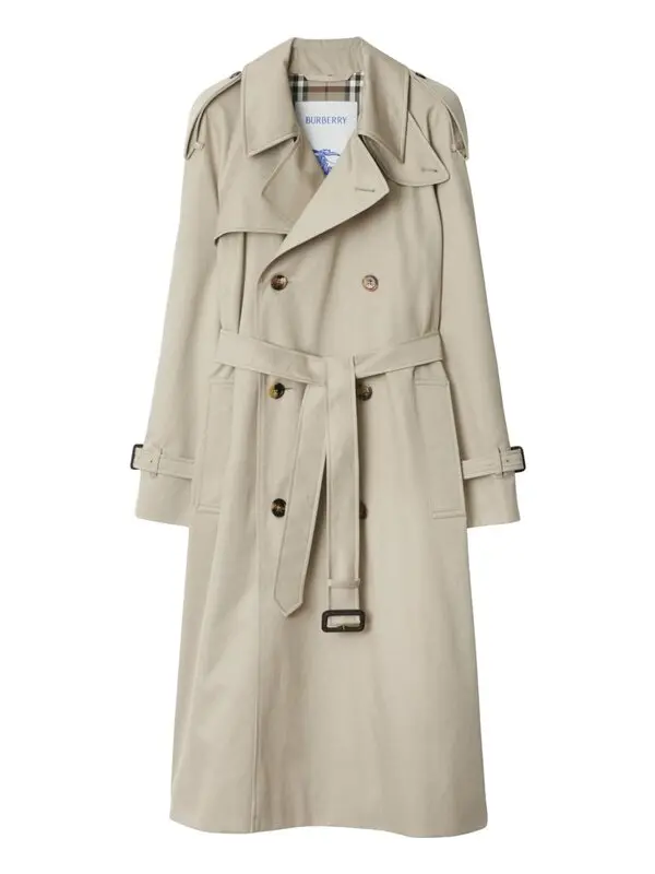 Burberry Castleford Long Trench Coat - Neutrals
