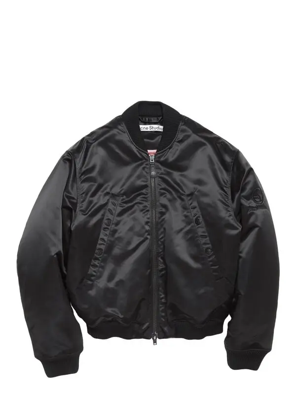 Acne Studios Down Bomber Jacket - Black