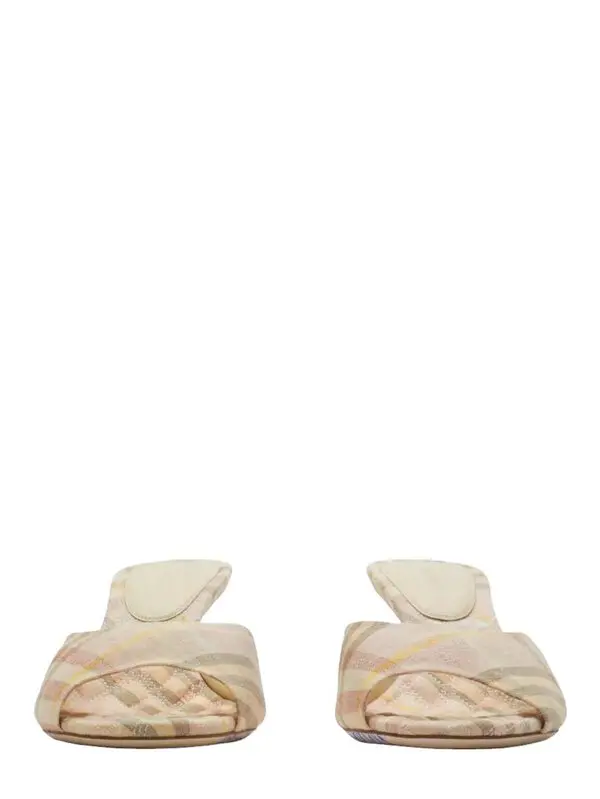 Burberry 65mm Mews Sandals - Yellow