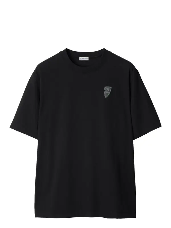 Burberry Ekd Cotton T-shirt - Black