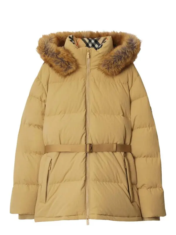 Burberry Puffer Jacket - Yellow