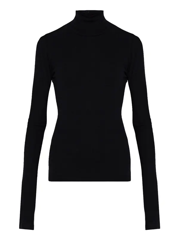 JIL SANDER Roll-neck Jumper - Black
