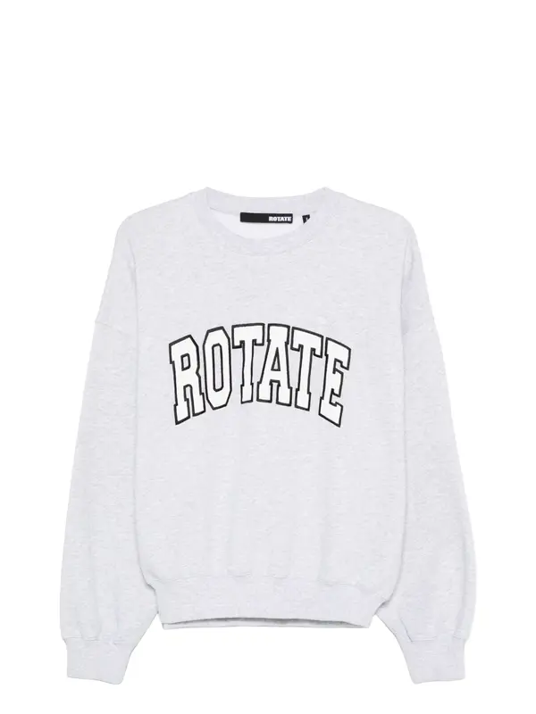 ROTATE BY BIRGER CHRISTENSEN Embroidered Logo Sweatshirt - Grey