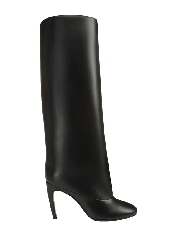 SERGIO ROSSI 90mm Leather Boots - Black
