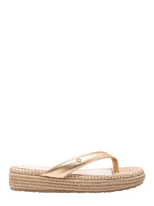 GIANVITO ROSSI Tahiti Flip Flops - Neutrals