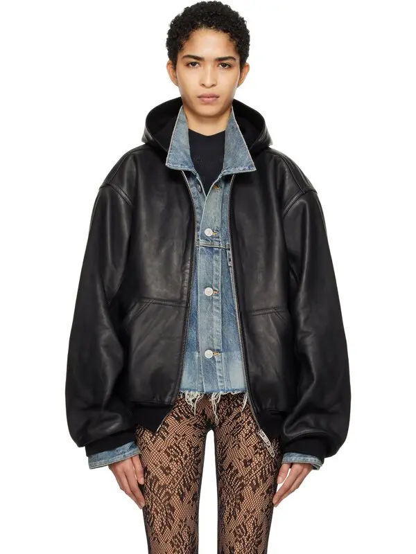 Balenciaga - Lined Zip-Up Leather Jacket