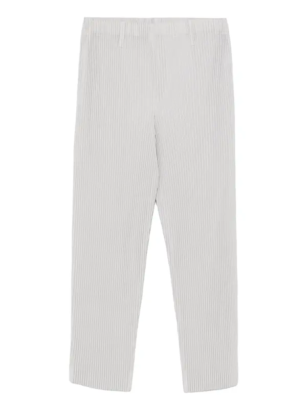 Issey Miyake Plissé Straight Trousers - Grey