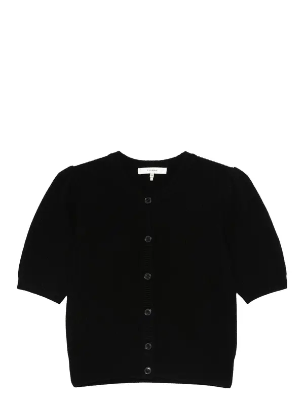 FRAME Short-sleeve Cardigan - Black
