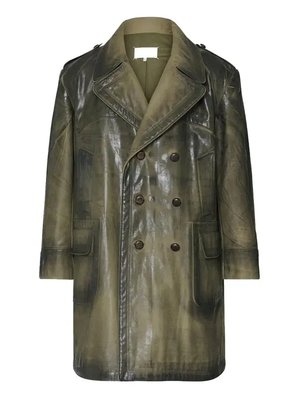 MAISON MARGIELA Double-breasted Coat - Green