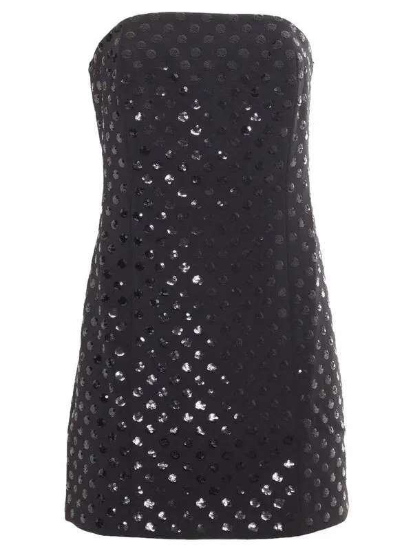 Michael Kors Sequin Dot Mini Dress - Black