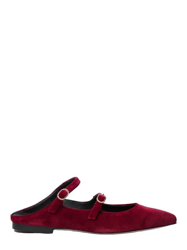 AMATO DANIELE Velvet Slippers - Red