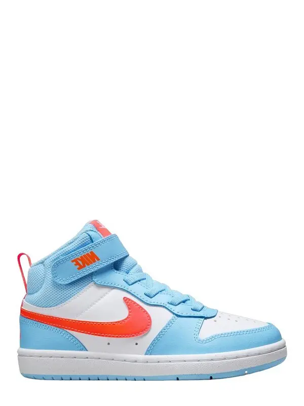 Nike Court Borough Mid 2 Sneakers - Aquarius Blue/white/total Orange