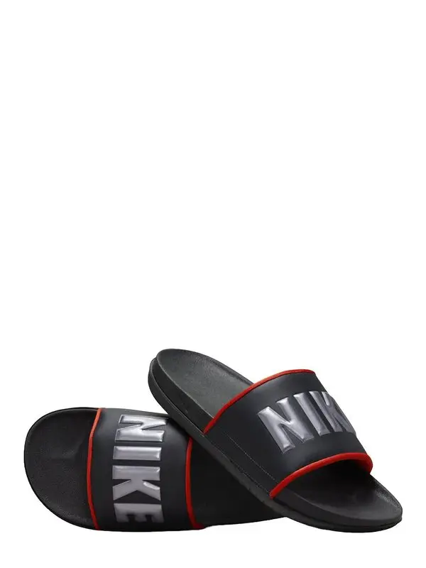 Nike Offcourt Slide - Dark Smoke Grey/picante Red/black