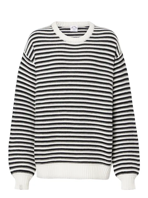 The Upside Boo Striped Cotton Sweater - Multicoloured