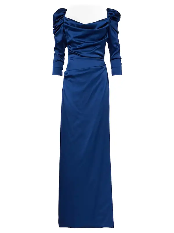 VIVIENNE WESTWOOD Bridal Astral Satin Corset Gown - Blue