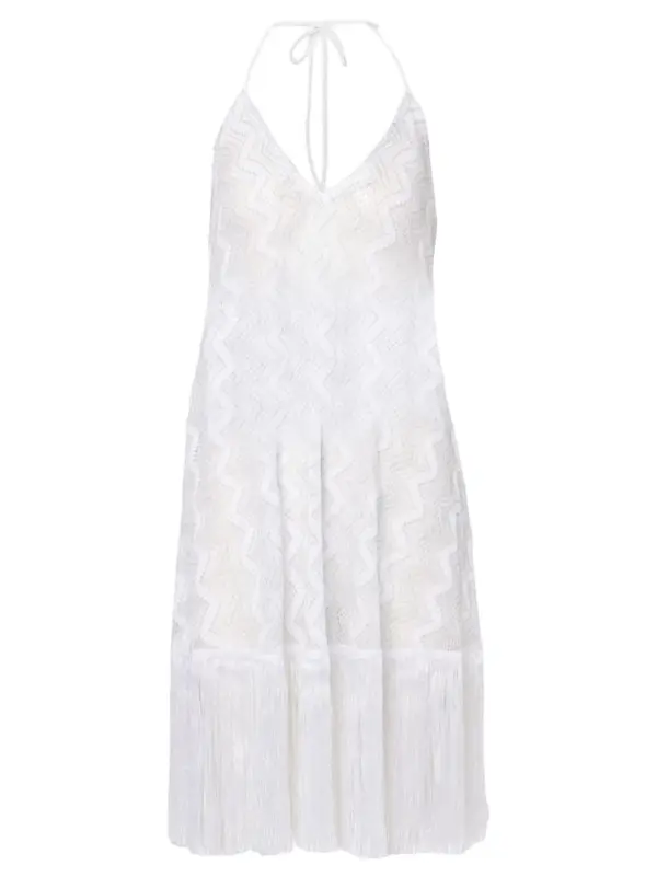 Missoni Zig Zag Beach Dress - White