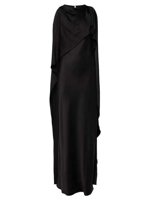 Simkhai Izel Satin Gown - Black