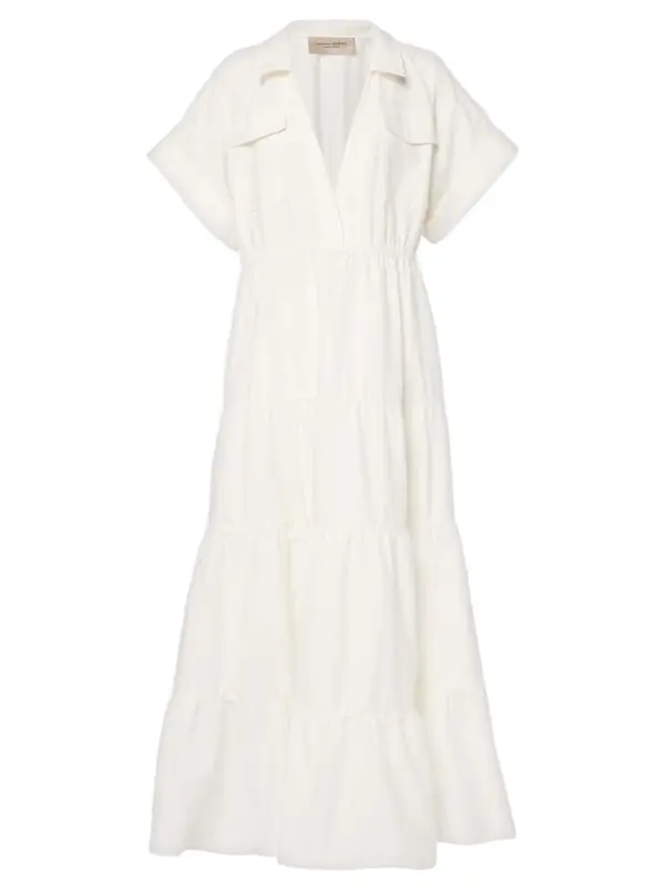 ADRIANA DEGREAS Cotton Maxi Dress - White