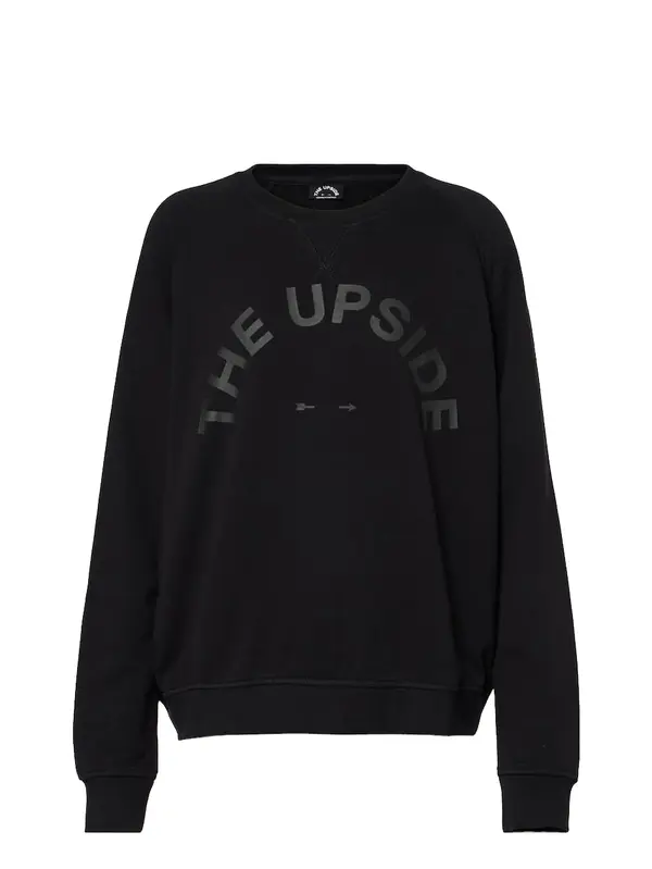 The Upside Newport Cotton Terry Sweatshirt - Black