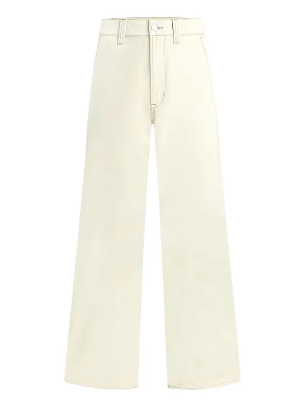 Hudson Jeans Luca Wide-leg Carpenter Jeans - Silver Birch