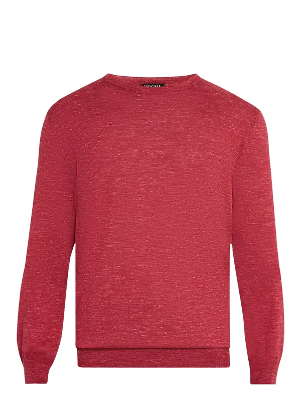 Zegna Azeala Crewneck Sweater - Br Pnk Sld