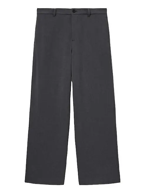 ALLSAINTS Relaxed-fit Wide-leg Trousers - Charcoal Grey
