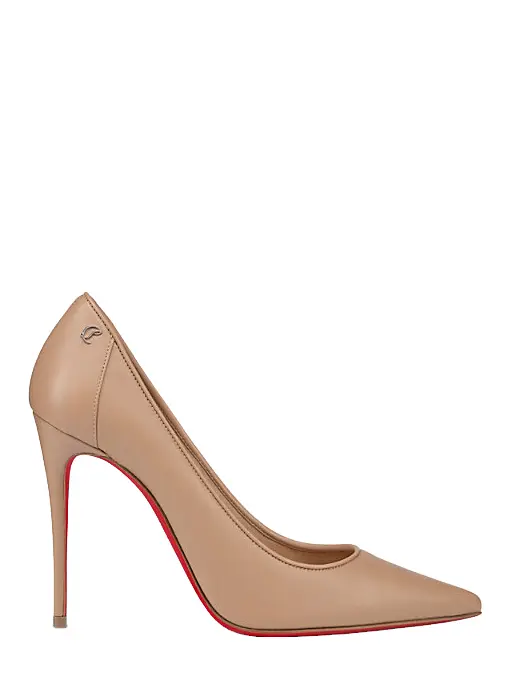 CHRISTIAN LOUBOUTIN Sporty Kate 100 Nappa-leather Courts - Blush