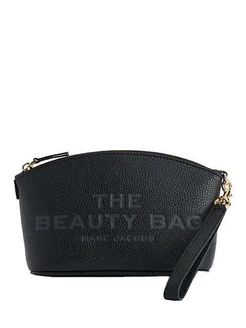 Marc Jacobs Leather Cosmetics Pouch - Black