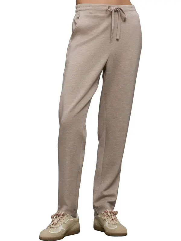 Carbon38 Tapered Leg Interlock Jogger - Taupe Heather