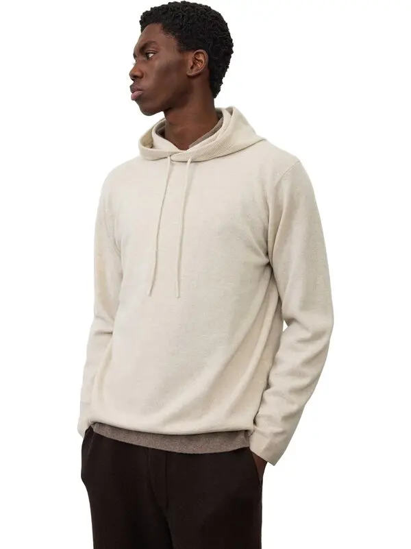 LISA YANG STORE Cole Cashmere Hoodie - Oyster