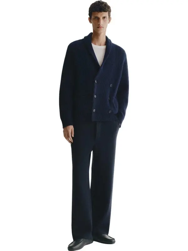 LISA YANG Lyle Cardigan Jacket - Navy