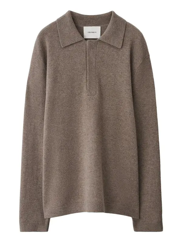 LISA YANG STORE The Emil Cashmere Sweater - Truffle