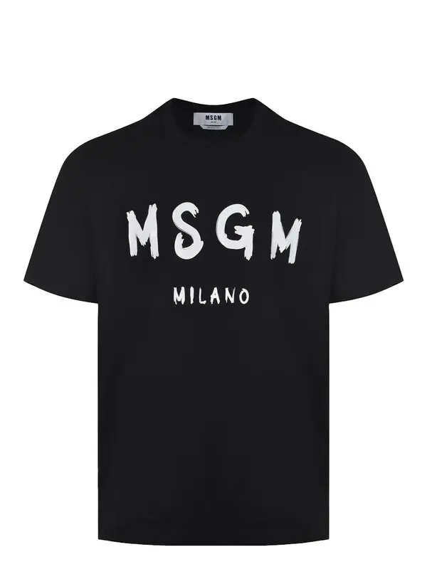 MSGM Cotton T-shirt - Black