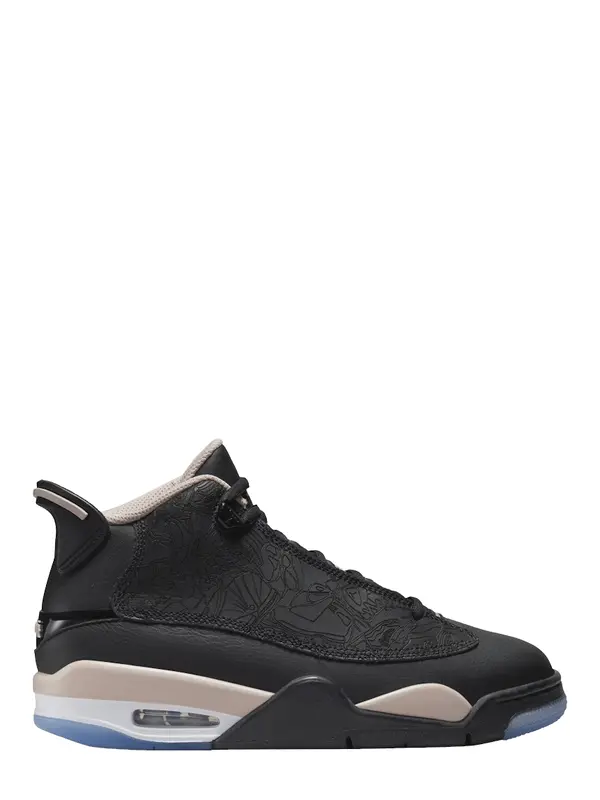 JORDAN Dub Zero Sneakers - Black/white/fossil Stone