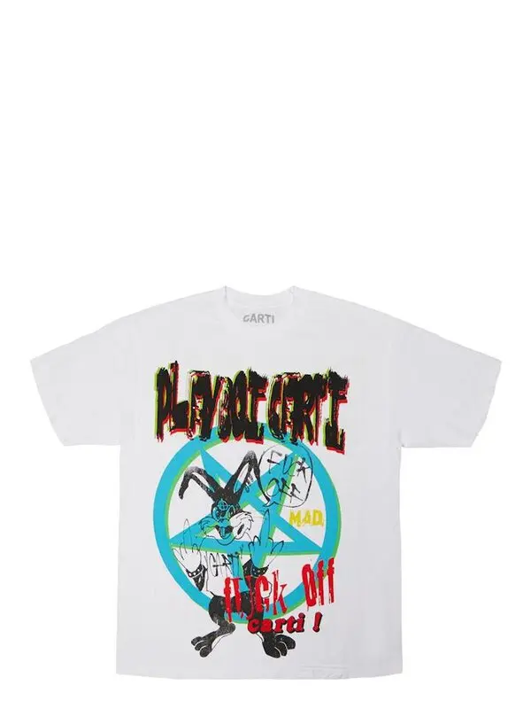 PLAYBOI CARTI Fuck Off Tee Shirt - White