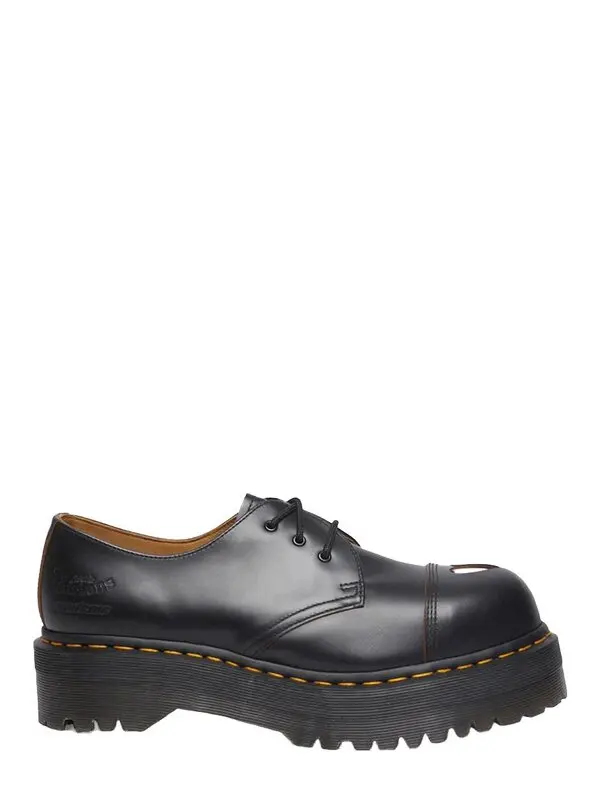 Dr. Martens 1461 Platform Shoes - Black/vintage Smooth