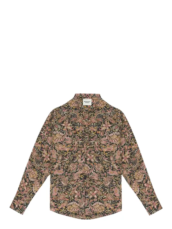 MARANT ETOILE Catchell Printed Shirt - Black