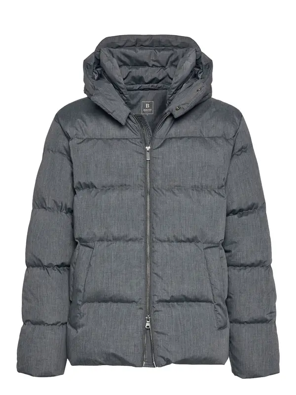 Boggi Milano Padded Bomber Jacket - Grey