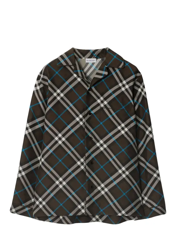 Burberry Vintage Check Silk Shirt - Brown
