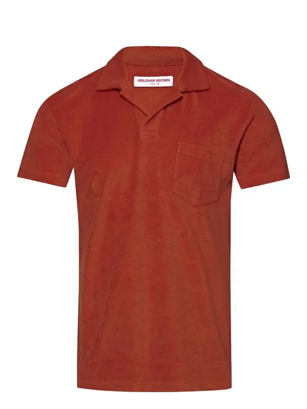 Orlebar Brown Terry-cloth Polo Shirt - Brown