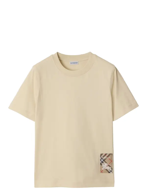 Burberry Vintage Check-patch T-shirt - Neutrals
