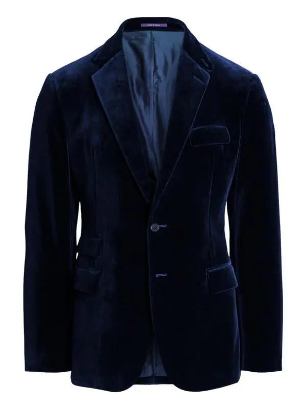 Ralph Lauren Purple Label Velvet Blazer - Blue