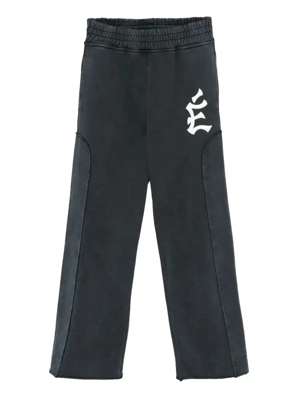 ÉTUDES STUDIO Logo-embroidered Track Trousers - Blue
