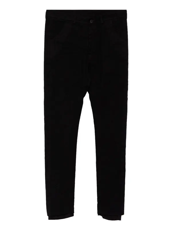POÈME BOHÉMIEN Straight Trousers - Black