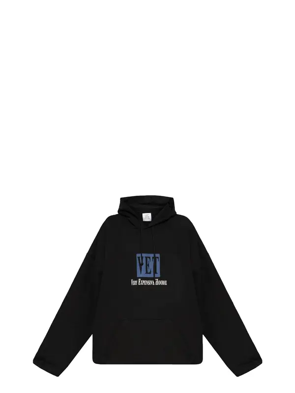 Vetements Logo-print Cotton Sweatshirt - Black