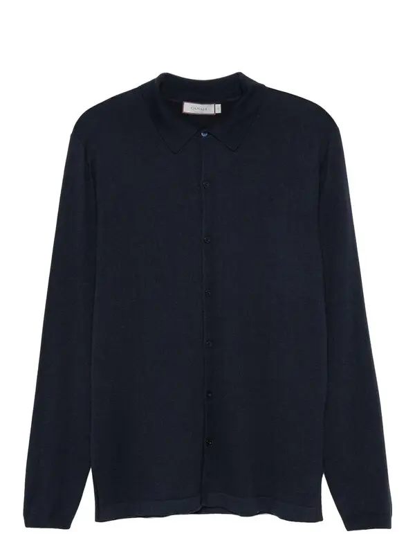 Canali Fine-knit Shirt - Blue