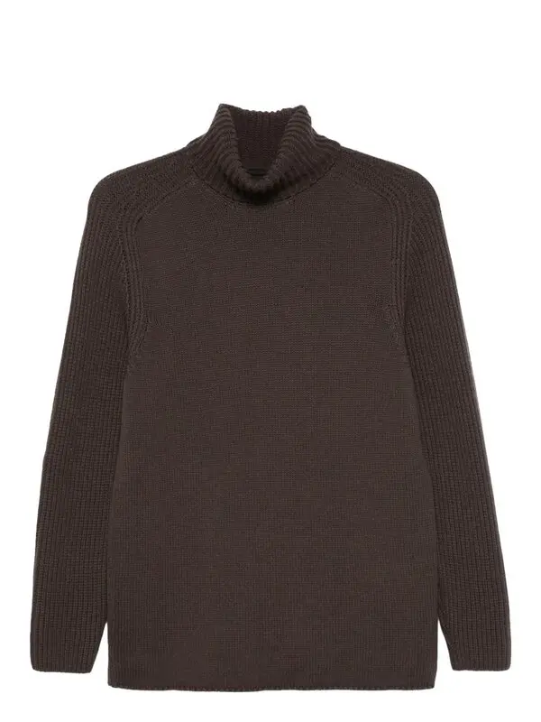 Transit Virgin Wool Roll Neck Sweater - Brown