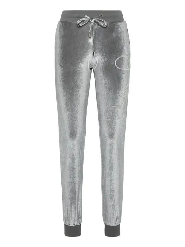 Philipp Plein Crystal Signature Trousers - Grey