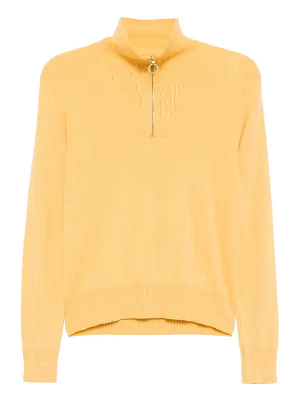 AGNÈS B. Half Zip Jumper - Orange