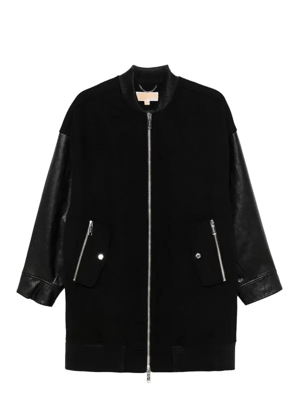 Michael Kors Mixed-media Coat - Black